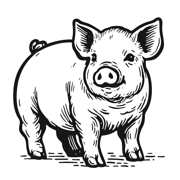 Ferkel - Ausmalbild.eu