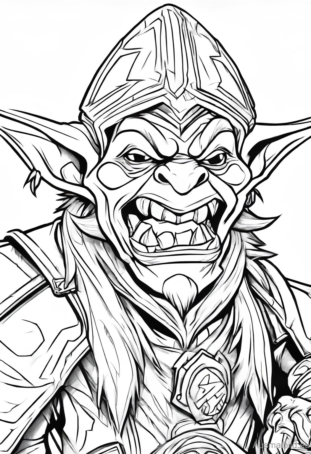 RPG Goblin - Fantasy & SciFi - Ausmalbild.eu