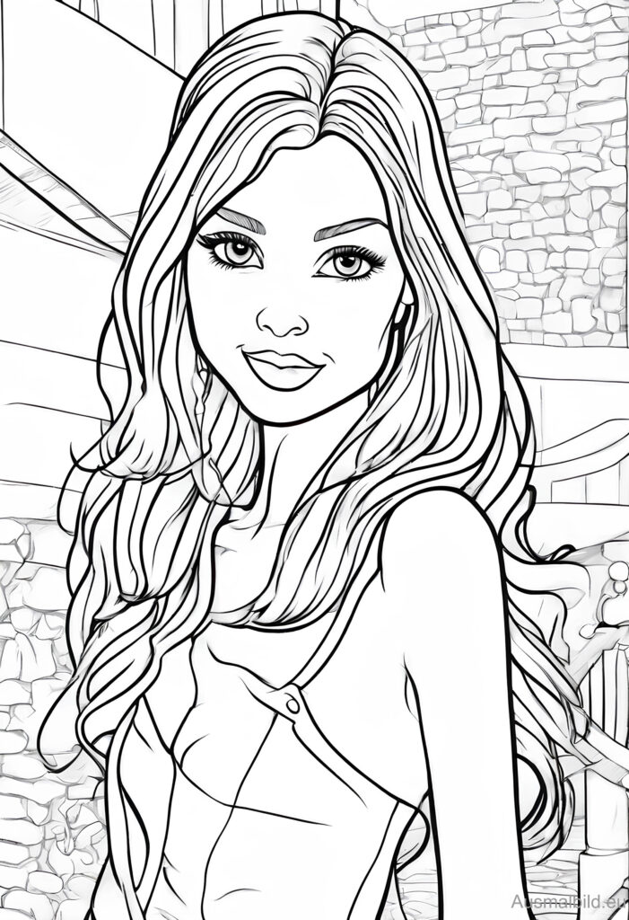 Top Model - People - Ausmalbild.eu