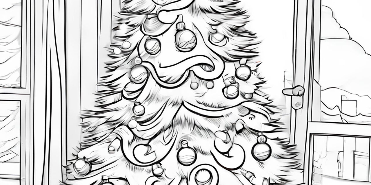 Christmas tree - Christmas - Ausmalbild.de
