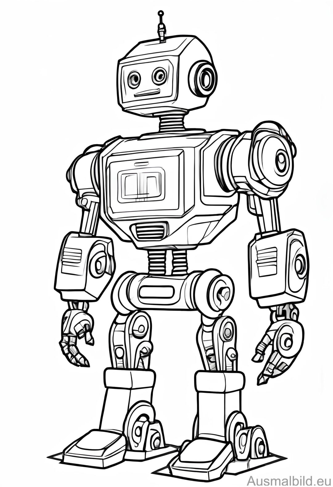 Roboter 2 - Sonstige - Ausmalbild.eu
