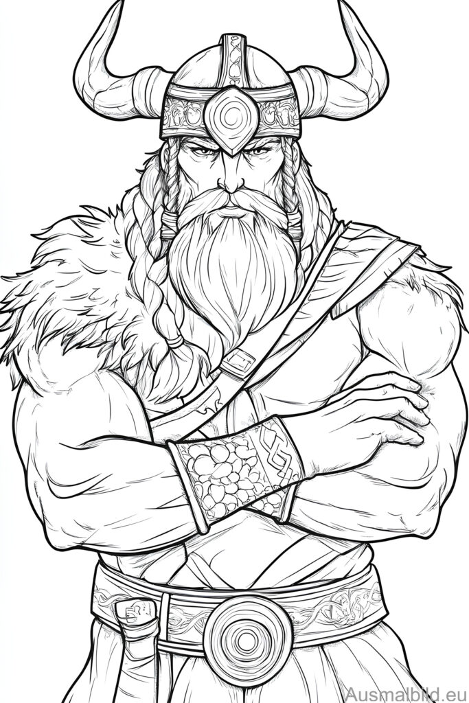 Wikinger 6 - Ausmalbild.eu