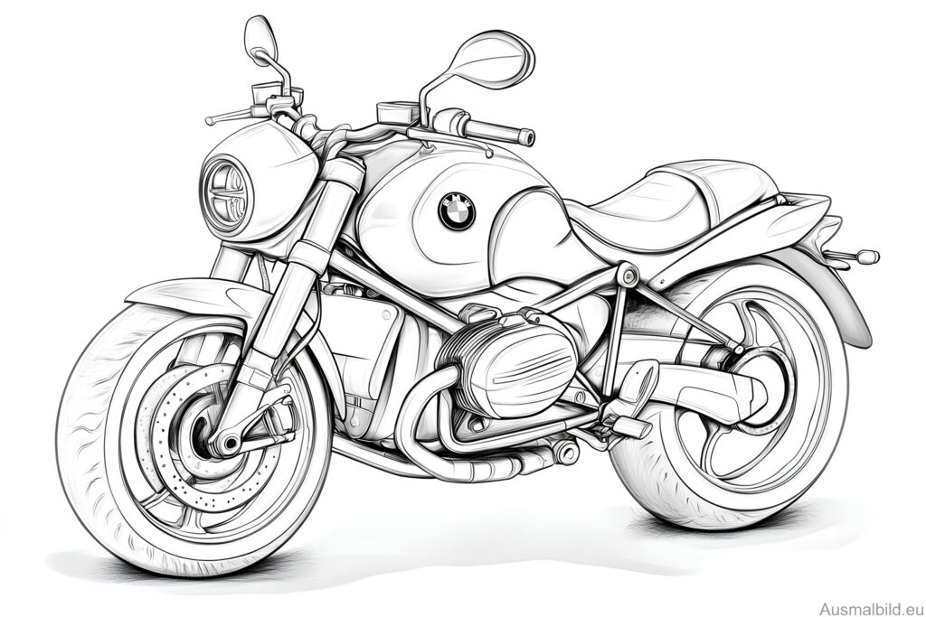 BMW Motorrad 2 - Motorrad - Ausmalbild.eu