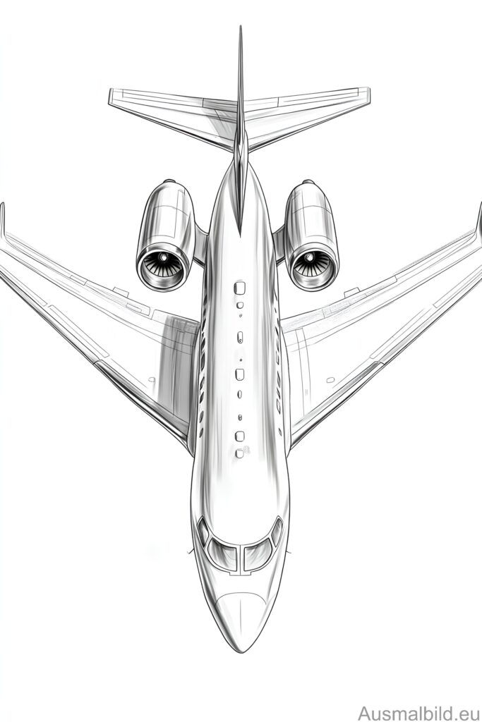 Gulfstream Jet - Airplanes - Ausmalbild.eu
