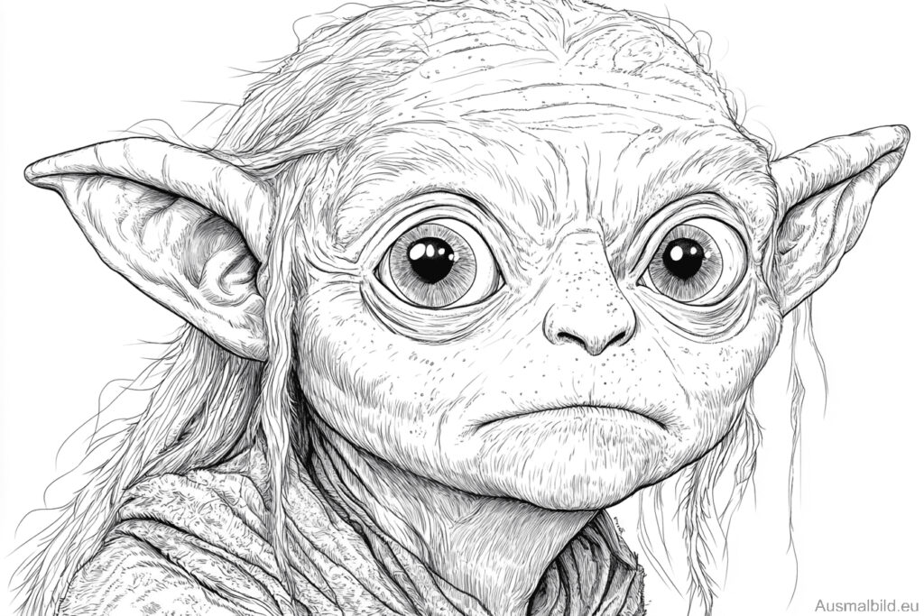 Gollum - Fantasy & SciFi - Ausmalbild.eu