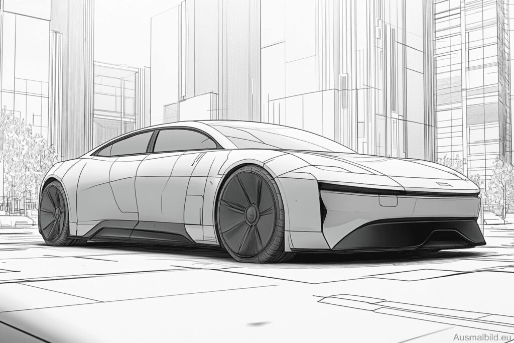 Lucid Air - Cars - Ausmalbild.eu