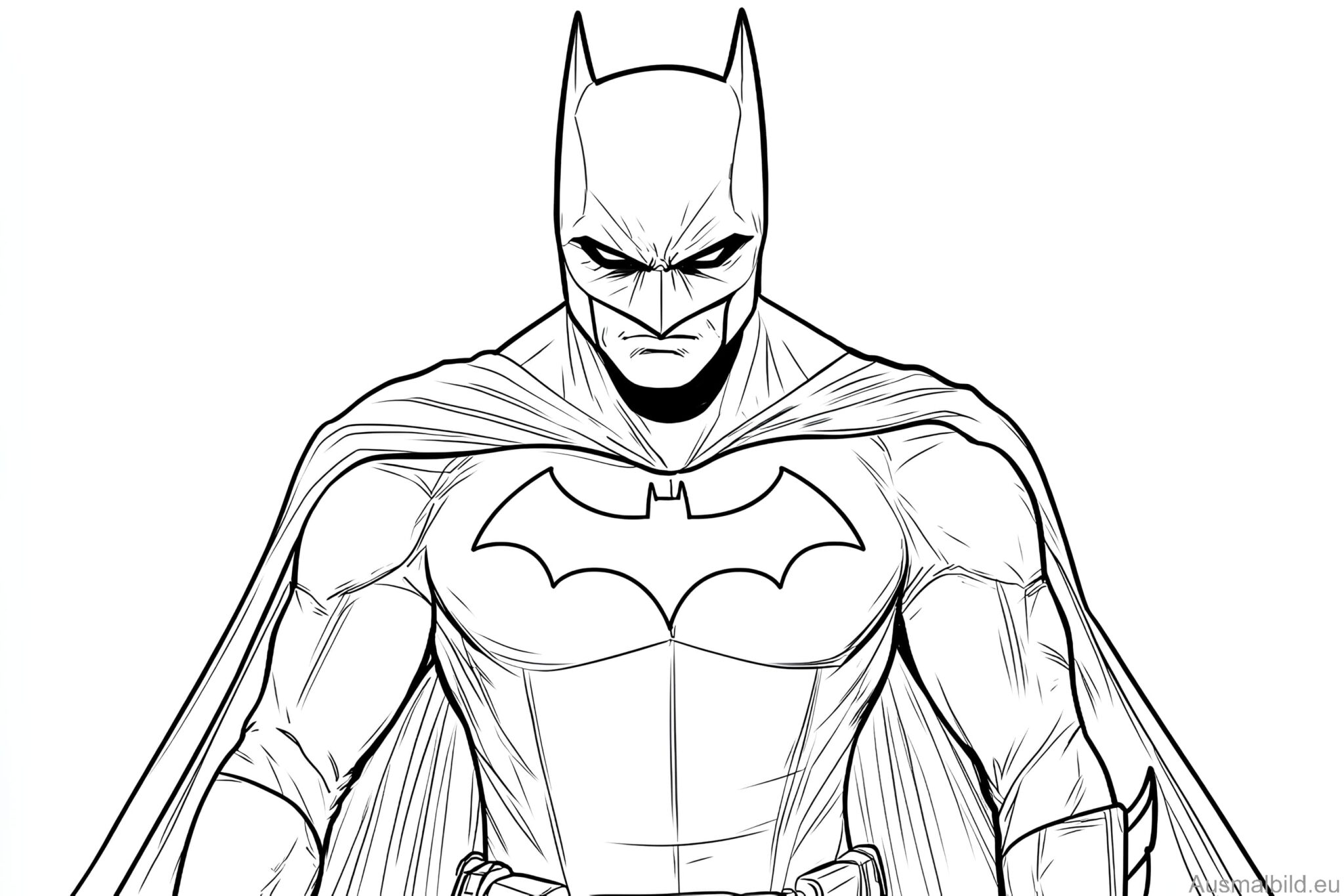 Batman - Cartoon & Comic - Ausmalbild.eu