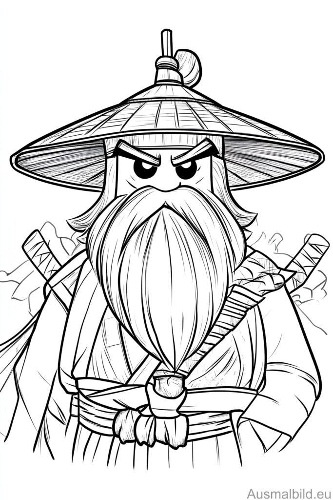 Ninjago - First Spinjitzu Master - Comic & Cartoon - Ausmalbild.eu
