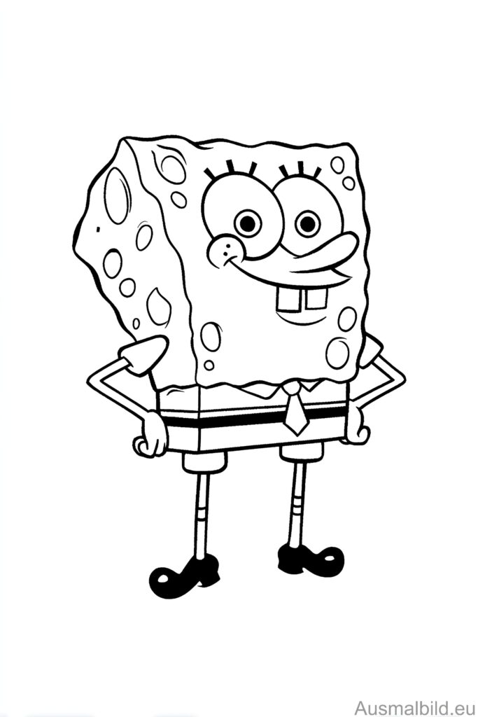 Spongebob 2 - Cartoon & Comic - Ausmalbild.eu
