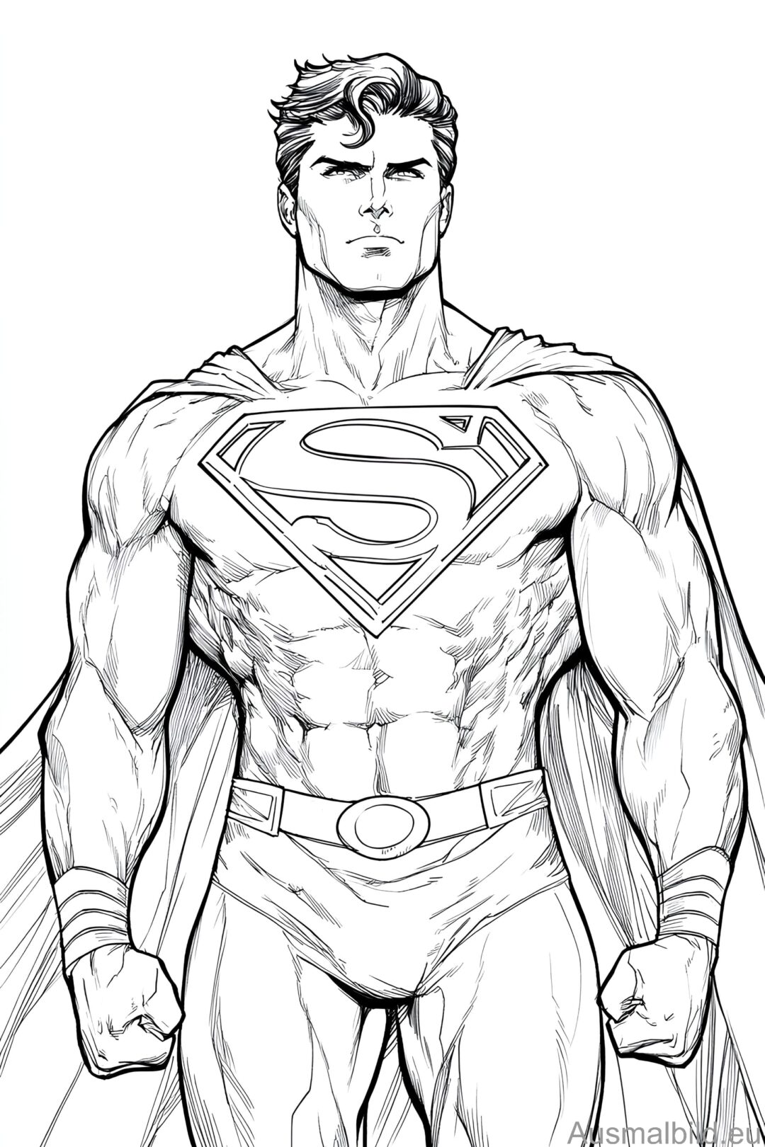 Superman - Cartoon & Comic - Ausmalbild.eu