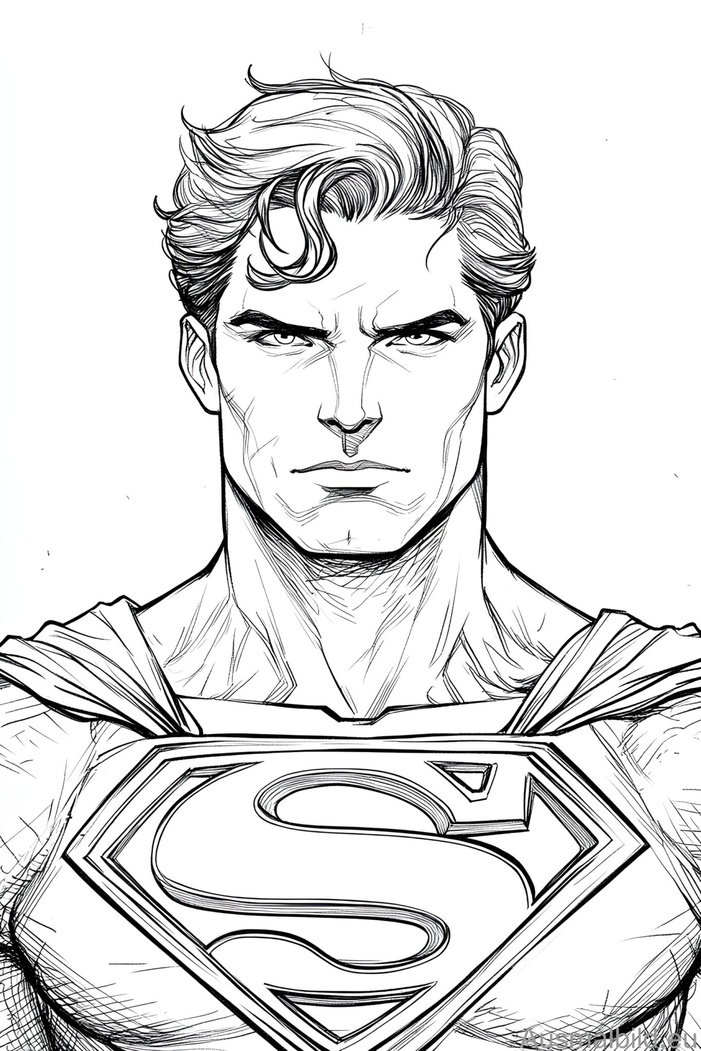 Superman 3 - Comic & Cartoon - Ausmalbild.eu